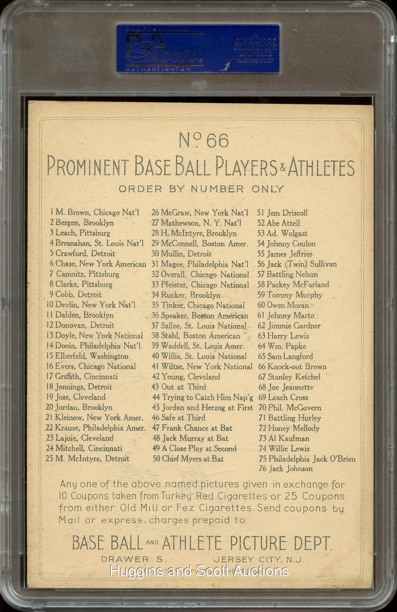 Huggins And Scott Auction Archive