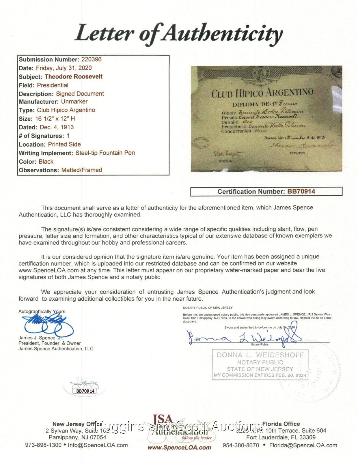 Huggins And Scott Auction Archive