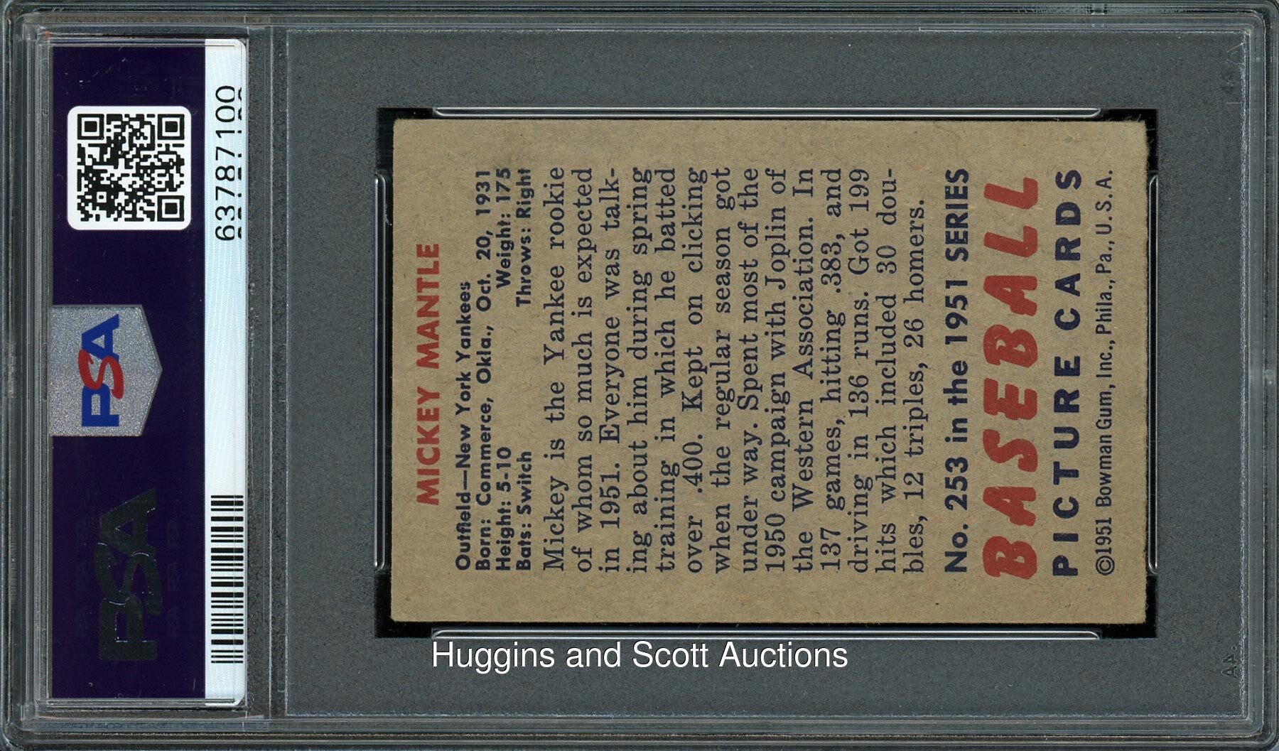 Huggins And Scott Auction Archive